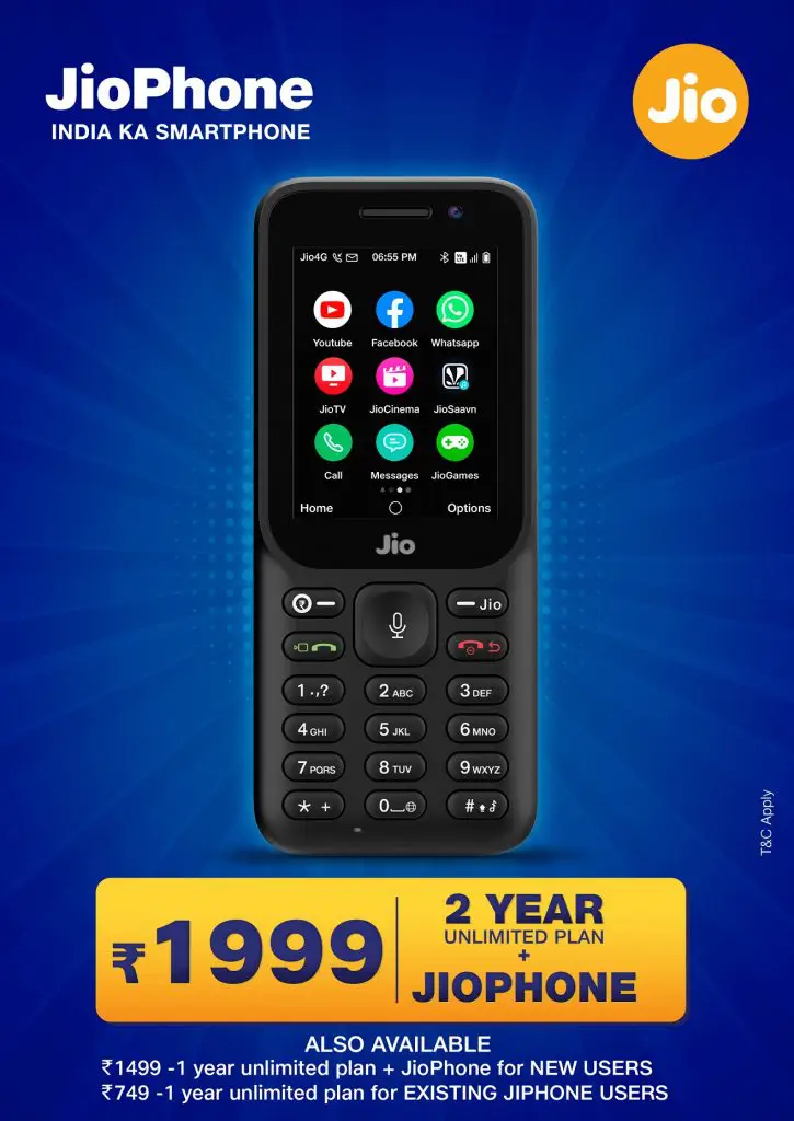 Reliance Jio brings new JioPhone 2021 Offer