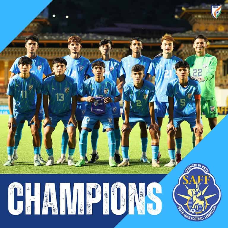 India Wins SAFF U17 Title with 2-0 Victory Over Bangladesh